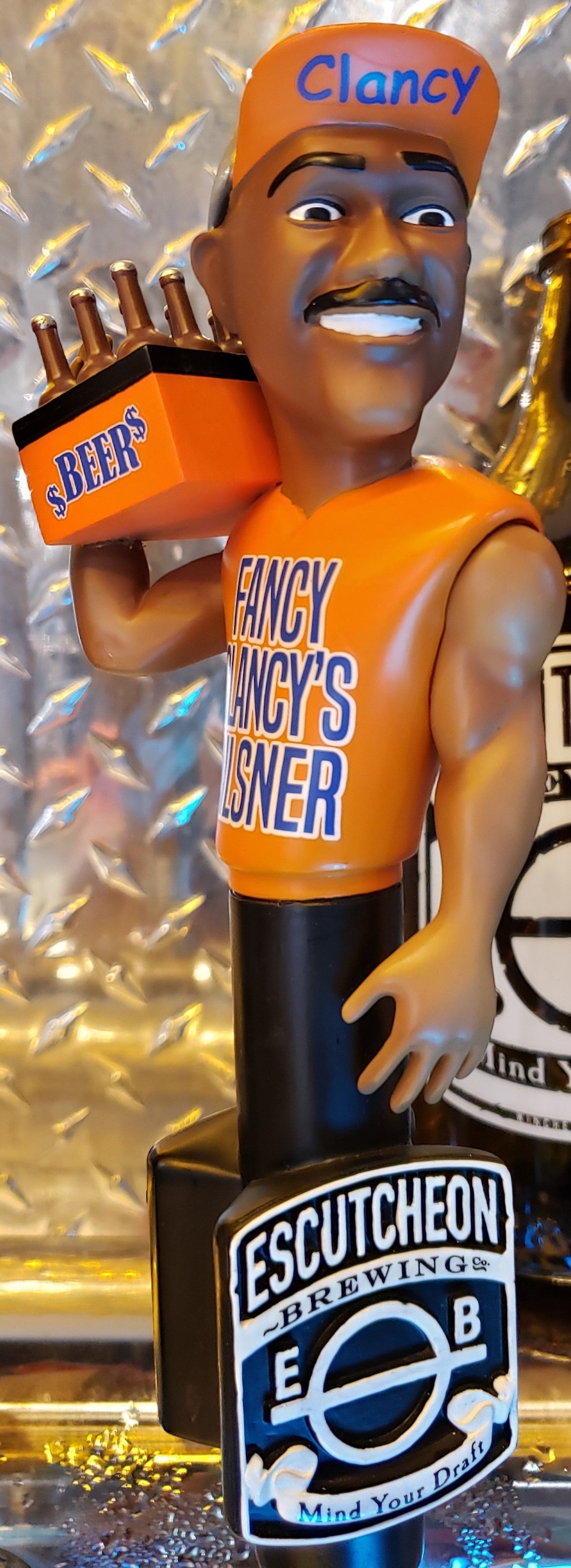 Fancy Clancy Tap Handle – Escutcheon Brewing Co.